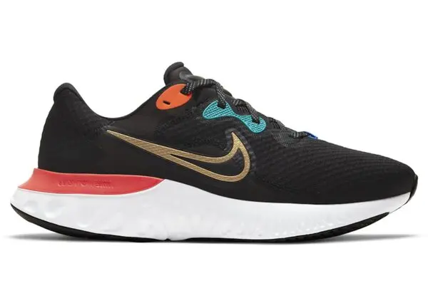 Nike Renew Run 2 Sneakers - Black/bright Crimson/white