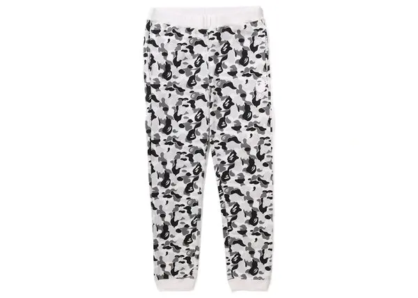 A BATHING APE Abc Camo Crystal Stone Sweat Pants - Gray