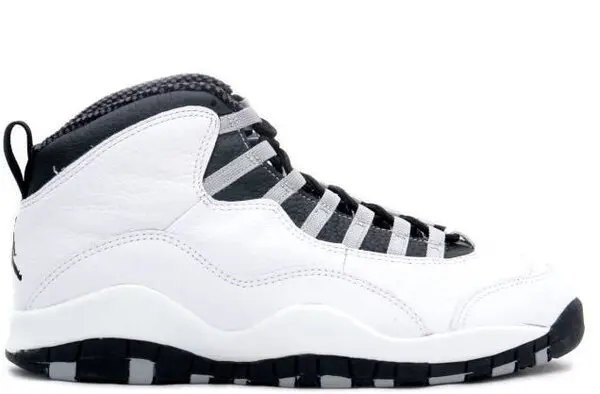 JORDAN 10 Og Steel Sneakers - White/black/light Steel Grey