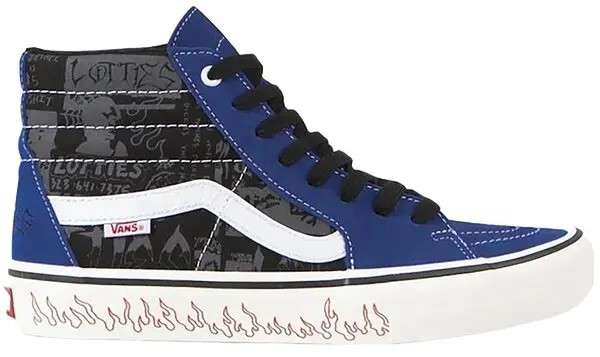 VANS Sk8-hi Lotties Skateshopin Sneakers - Blue/black