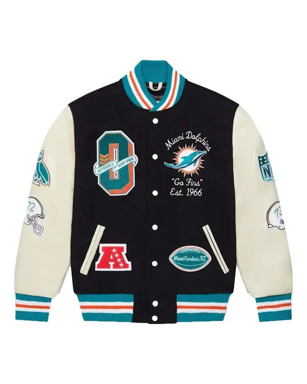 OVO X Nfl Miami Dolphins Varsity Jacket
