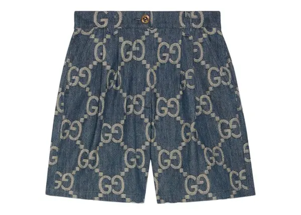 Gucci Jumbo Gg Denim Shorts