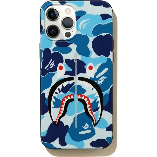 A BATHING APE Abc Camo Shark Iphone 12 Pro Max Case - Blue