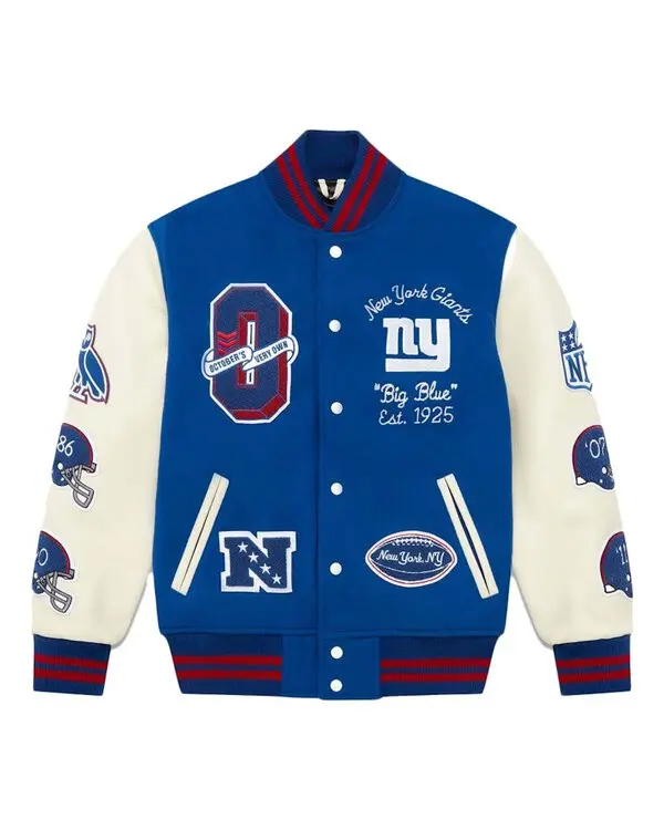 OVO X Nfl New York Giants Varsity Jacket