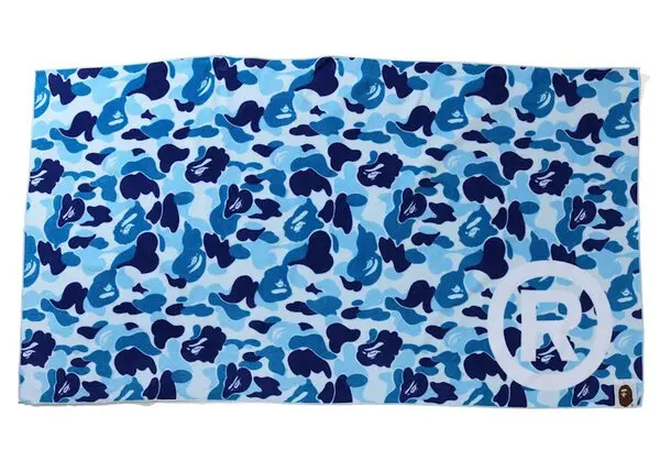 A BATHING APE Abc Camo Beach Towel - Blue