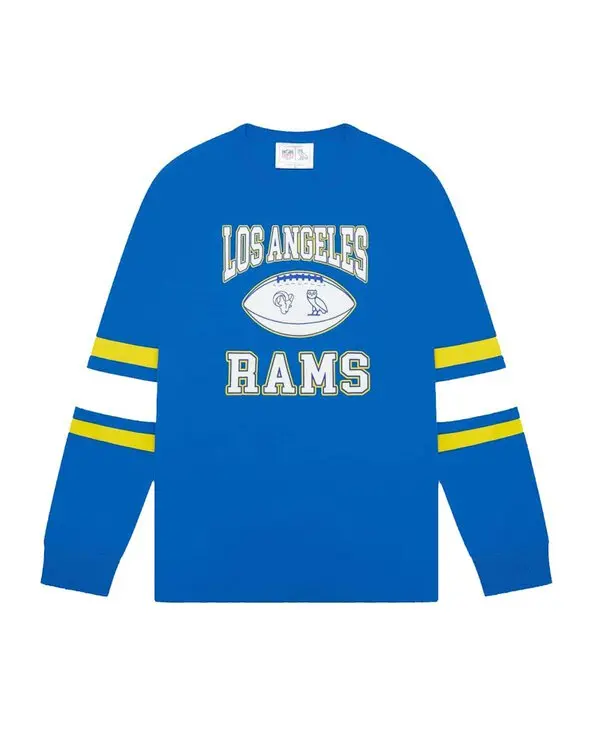 OVO X Nfl Los Angeles Rams Longsleeve T-shirt - Blue
