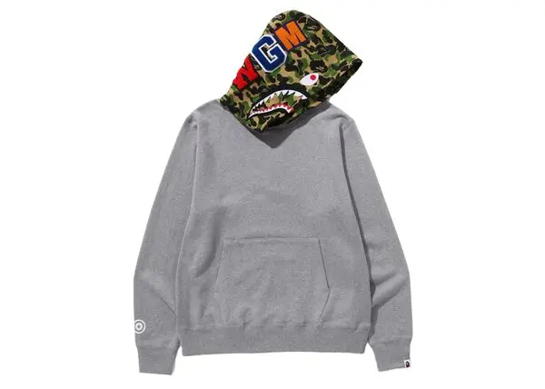 A BATHING APE Camo Shark Pullover Hoodie