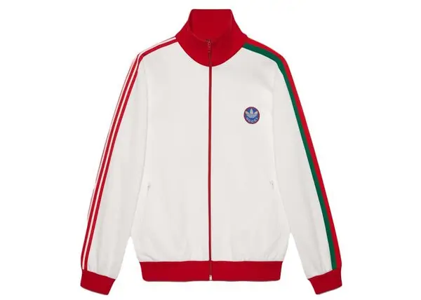 adidas x Gucci コットンジャージージャケット Sサイズ 未使用 GUCCI × ADIDAS Cotton Jersey Zip Jacket Sサイズ ブラウン