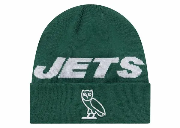 OVO X Nfl New York Jets New Era Beanie - Green