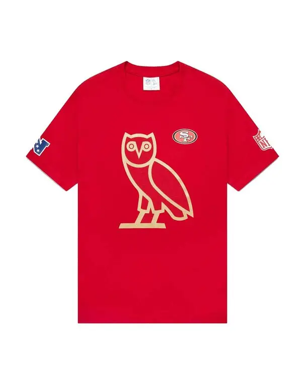 OVO X Nfl San Francisco 49ers Og Owl T-shirt - Red