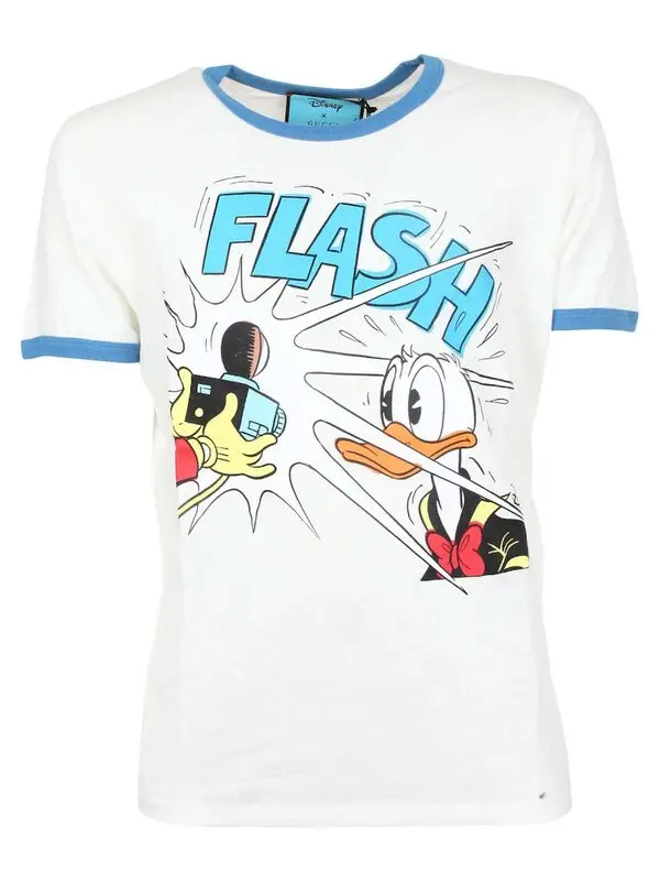 Gucci X Disney Donuld Duck T-shirt - White/blue