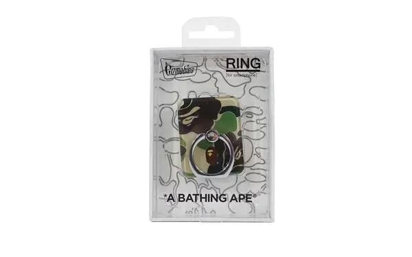 A BATHING APE Abc Camo Phone Ring - Green