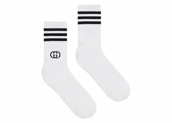 Gucci X Adidas Ankle Socks - White/black