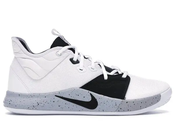 Nike Pg 3 Moon Sneakers - White/black/wolf Grey