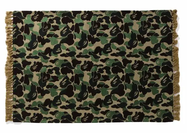 A BATHING APE Abc Camo Medium Rug - Green