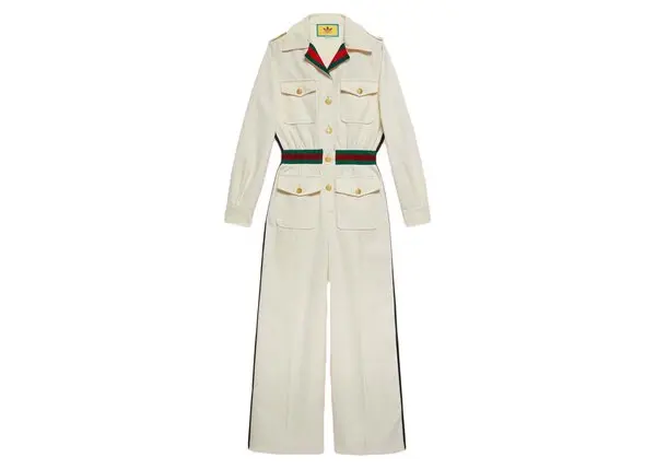 Gucci X Adidas Gg Jumpsuit - White
