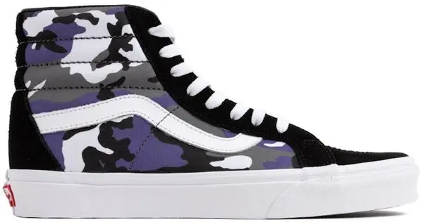 VANS Sk8-hi Camo Sneakers - Black/heliotrope/true White