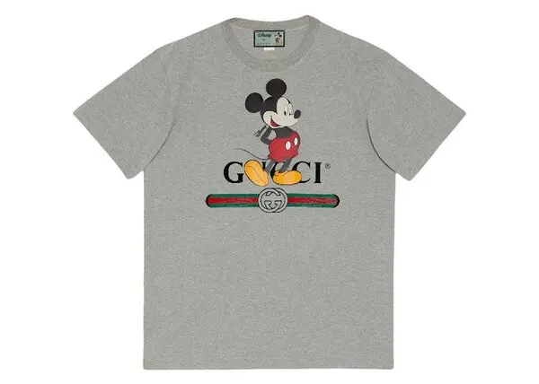 Gucci X Disney Oversized Logoprint T-shirt - Grey