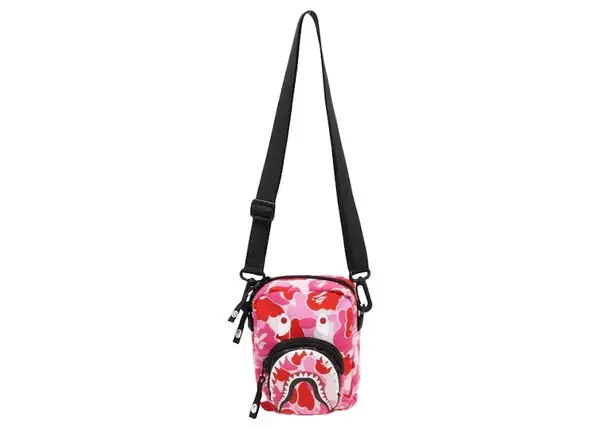 BAPE Abc Camo Shark Mini Bag - Pink