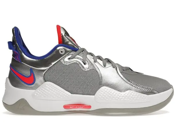 Nike Pg Clippers Sneakers - Metallic Silver/hyper Royal/laser Crimson