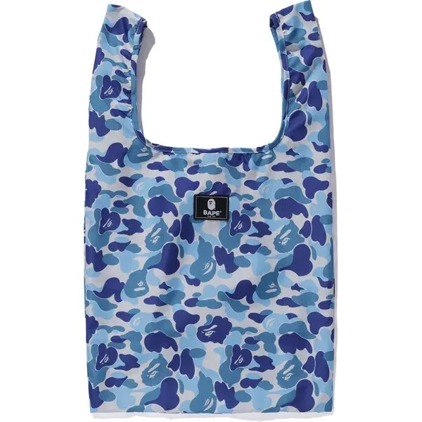 A BATHING APE Abc Camo Shopping Bag L - Blue
