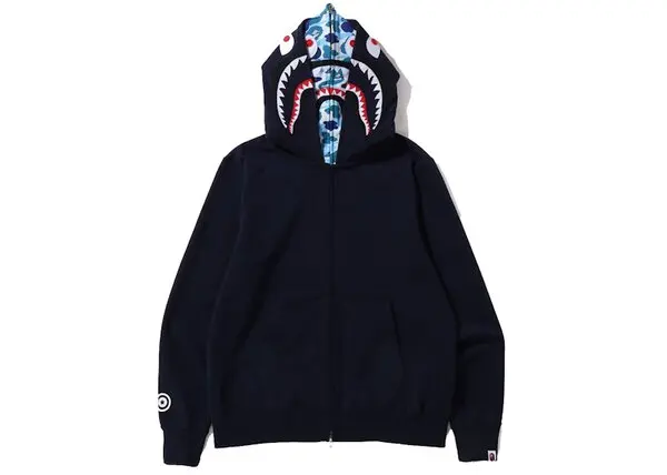 A BATHING APE Abc Camo Shark Wide Fit Full Zip Double Hoodie