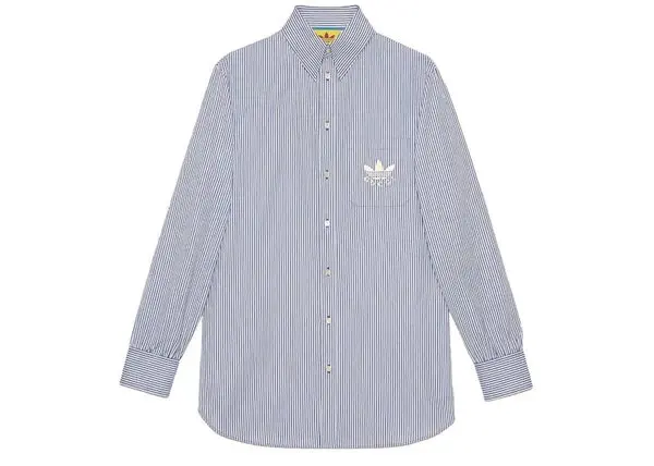 Gucci X Adidas Striped Cotton Shirt