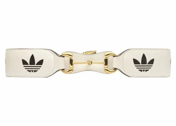 Gucci Leather Horsebit Belt - White