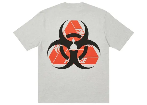 PALACE Bio Hazard T-shirt - Grey Marl