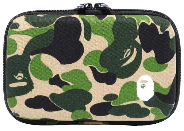 A BATHING APE Abc Camo Mobile Strage Pouch - Green