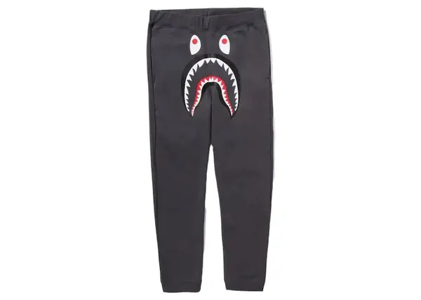 A BATHING APE Abc Camo Shark Sweat Pants - Charcoal