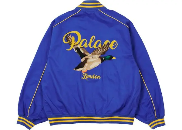 PALACE Chain Stitch Bomber Jacket - Blue