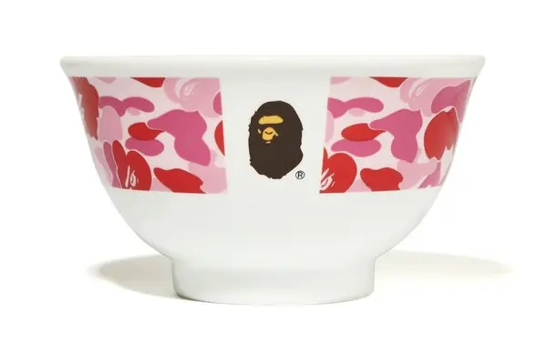 A BATHING APE Abc Camo Rice Bowl - Pink
