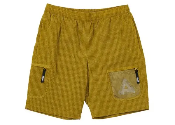 PALACE Grid Shorts - Yellow