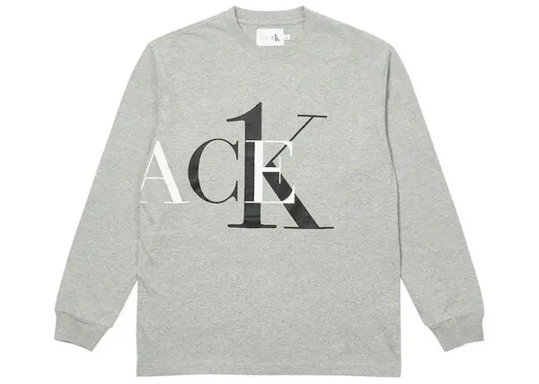 PALACE Ck1 Longsleeve - Grey Heather