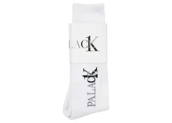 PALACE Ck1 Socks - Classic White