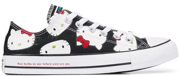 CONVERSE Chuck Taylor All Star Ox Hello Kitty Sneakers - Black/prism Pink/white