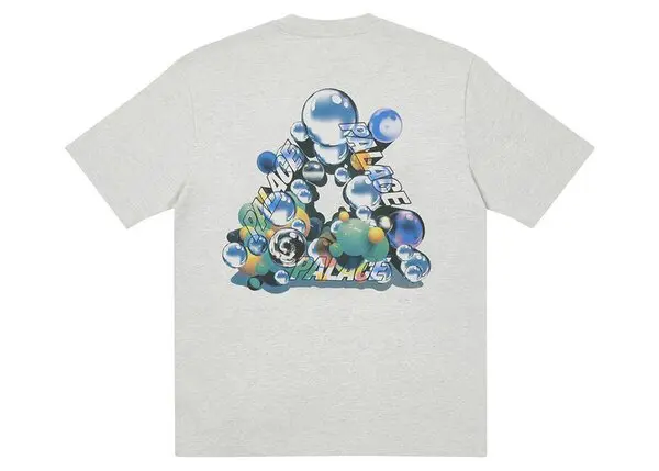 PALACE Bubbling T-shirt - Grey Marl