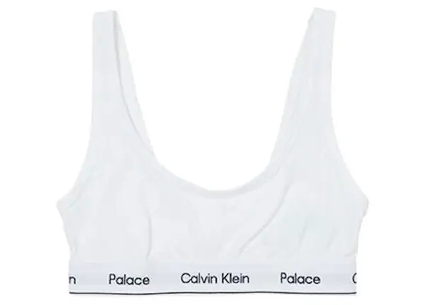 PALACE Ck1 Unlined Bralette - Classic White