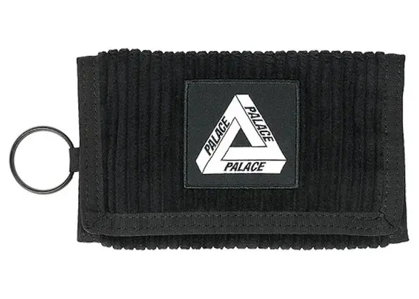 PALACE Corduroy Tri Wallet - Black