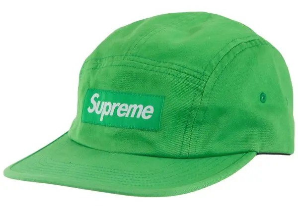 Supreme Washed Chino Twill Camp Cap - Green