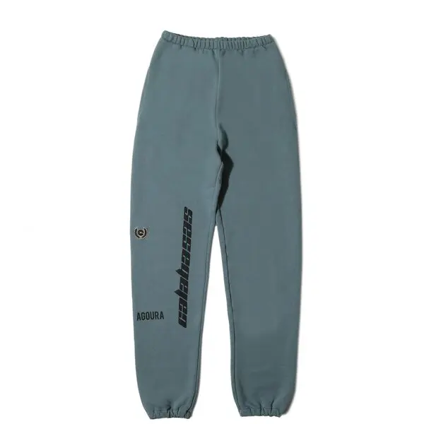 Yeezy Calabasas Embroidered French Terry Pants - Hospital Blue