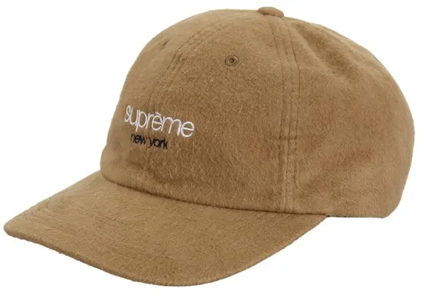 Supreme Washed Flannel 6-panel Cap - Tan