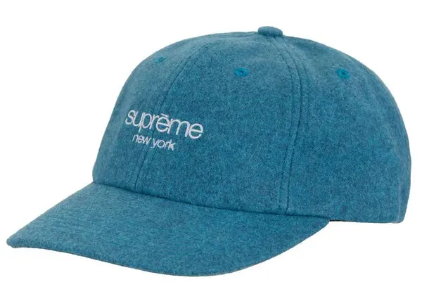 Supreme Waxed Wool Cap - Cyan