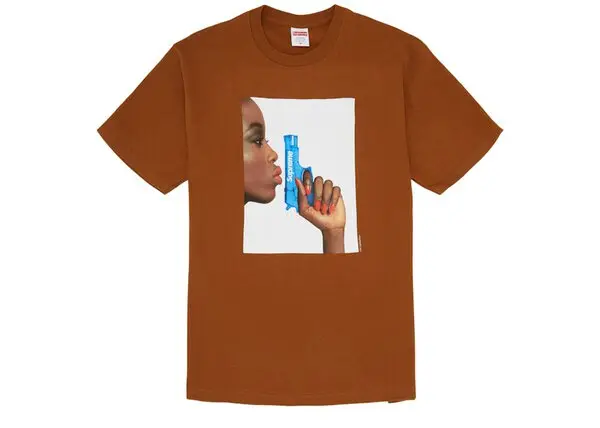 Supreme Water Pistol Tee Shirt - Brown