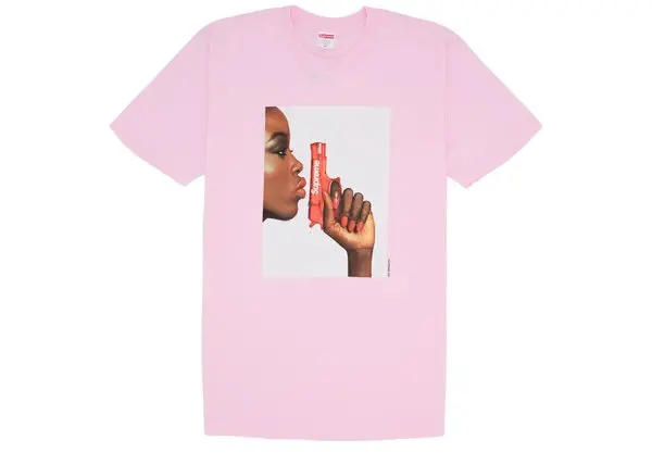 Supreme Water Pistol Tee Shirt - Light Pink