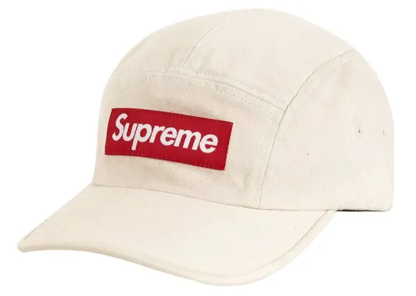 Supreme Washed Chino Twill Camp Cap - Natural