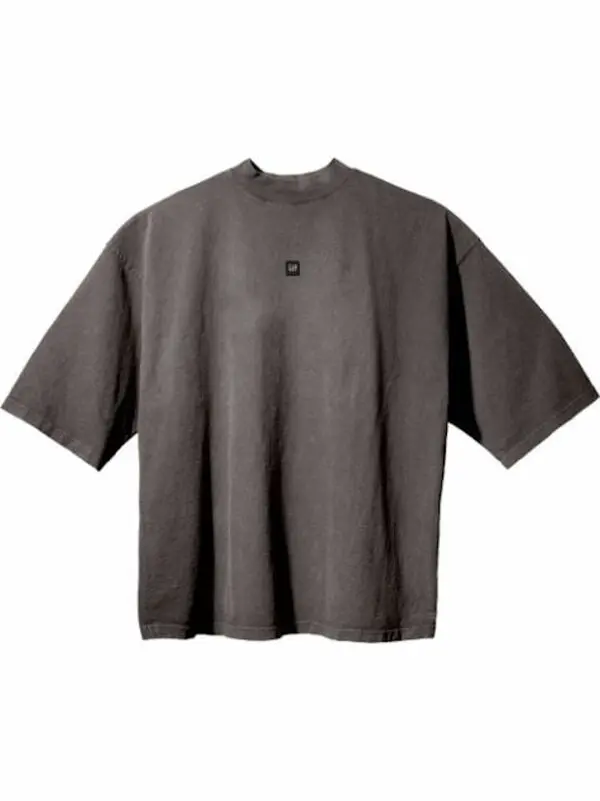 Yeezy Gap Engineered Balenciaga Logo 3/4 Sleeve T-shirt - Grey