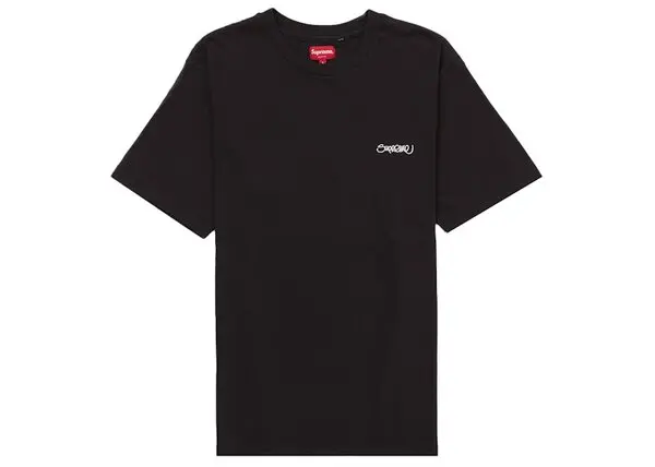 Supreme Washed Handstyle Short Sleeve Top - Black