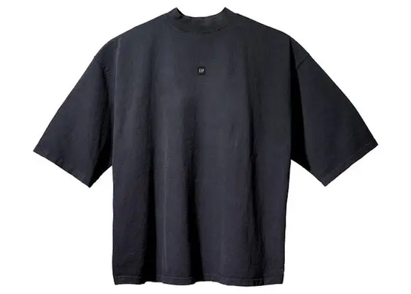 Yeezy Logo 3/4 Sleeve Tee Shirt - Black